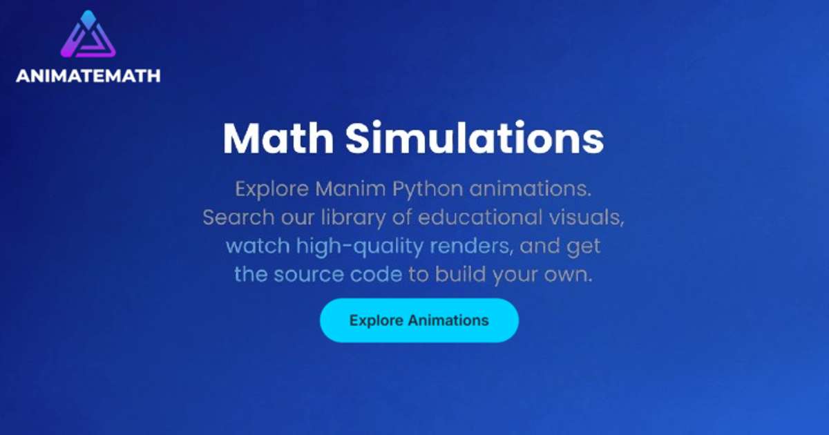 AnimateMath | Interactive Math Simulations & Models